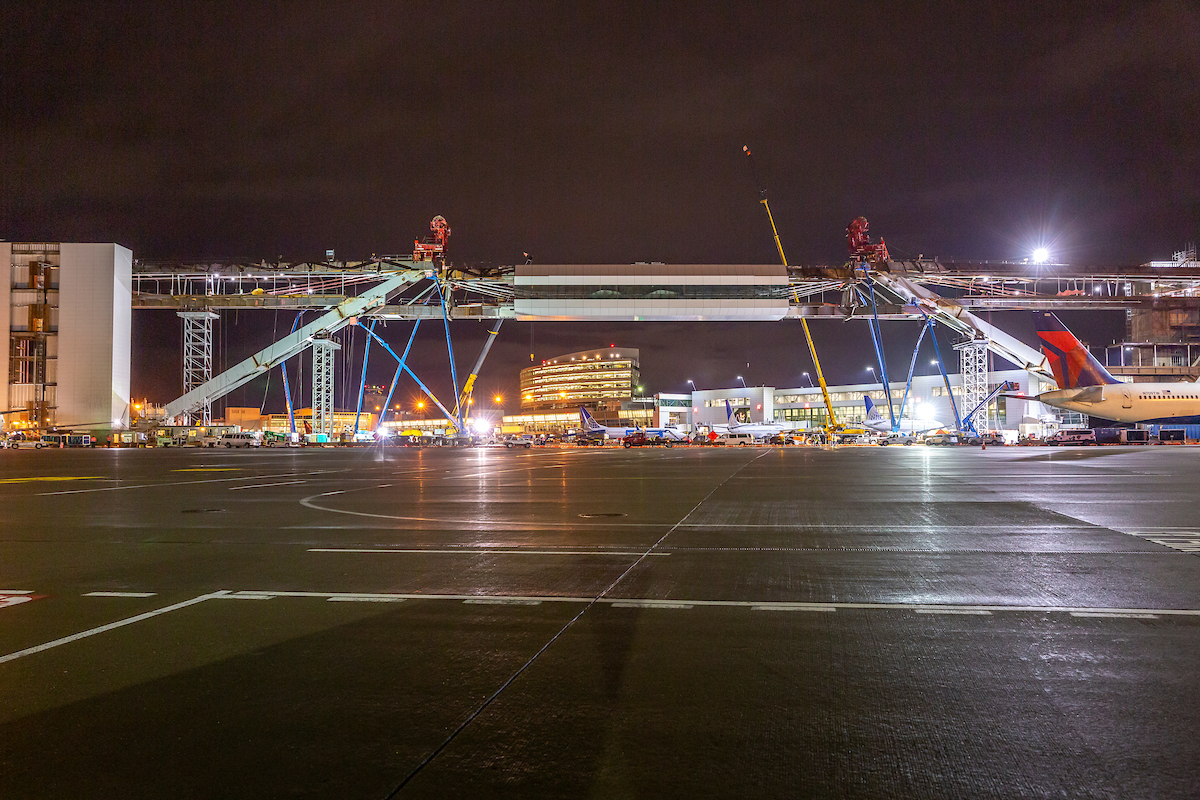 IAF Pedestrian Walkway Move and Lift | Port of Seattle