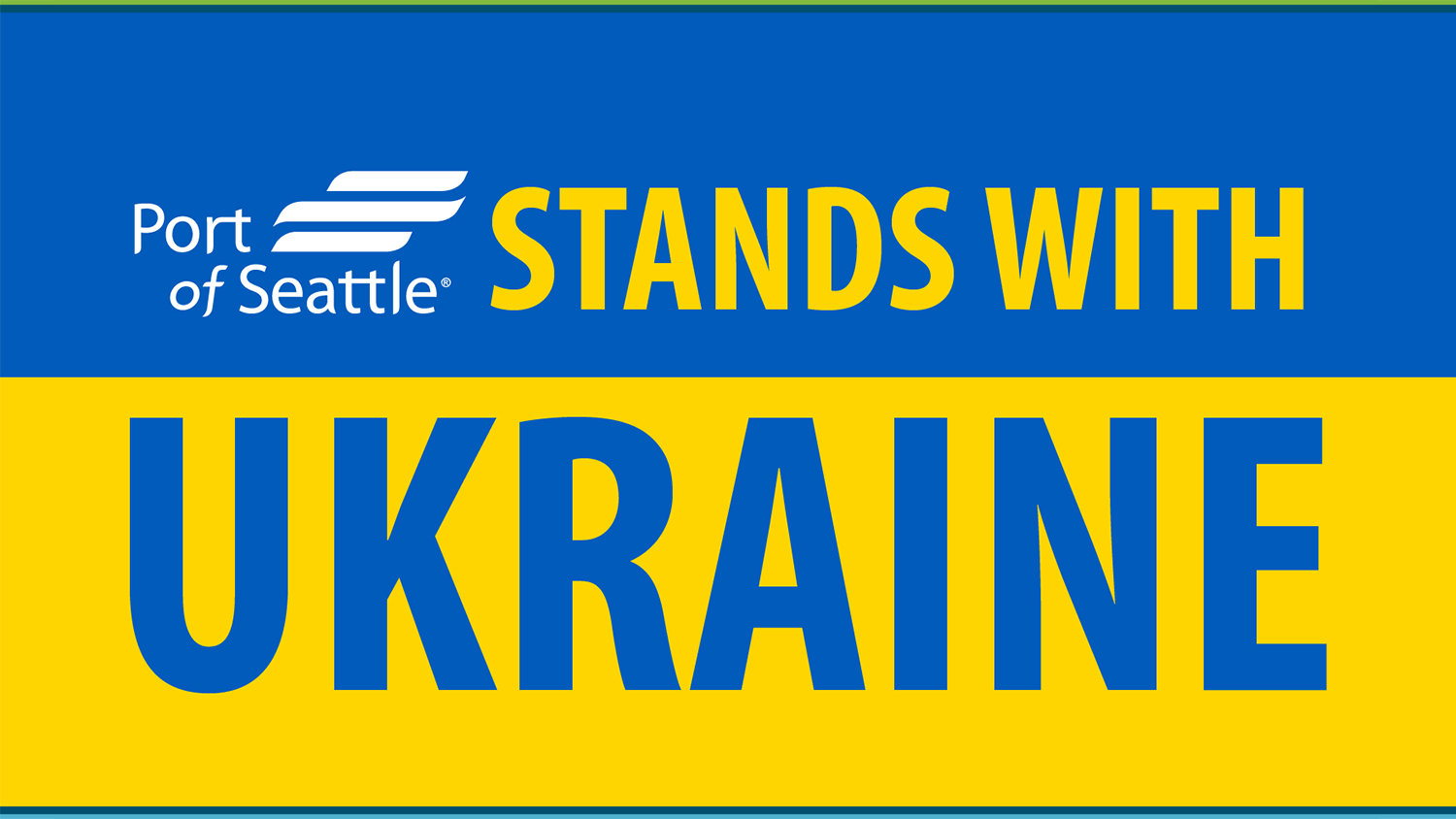 Reflections in Support of Ukraine | Port of Seattle