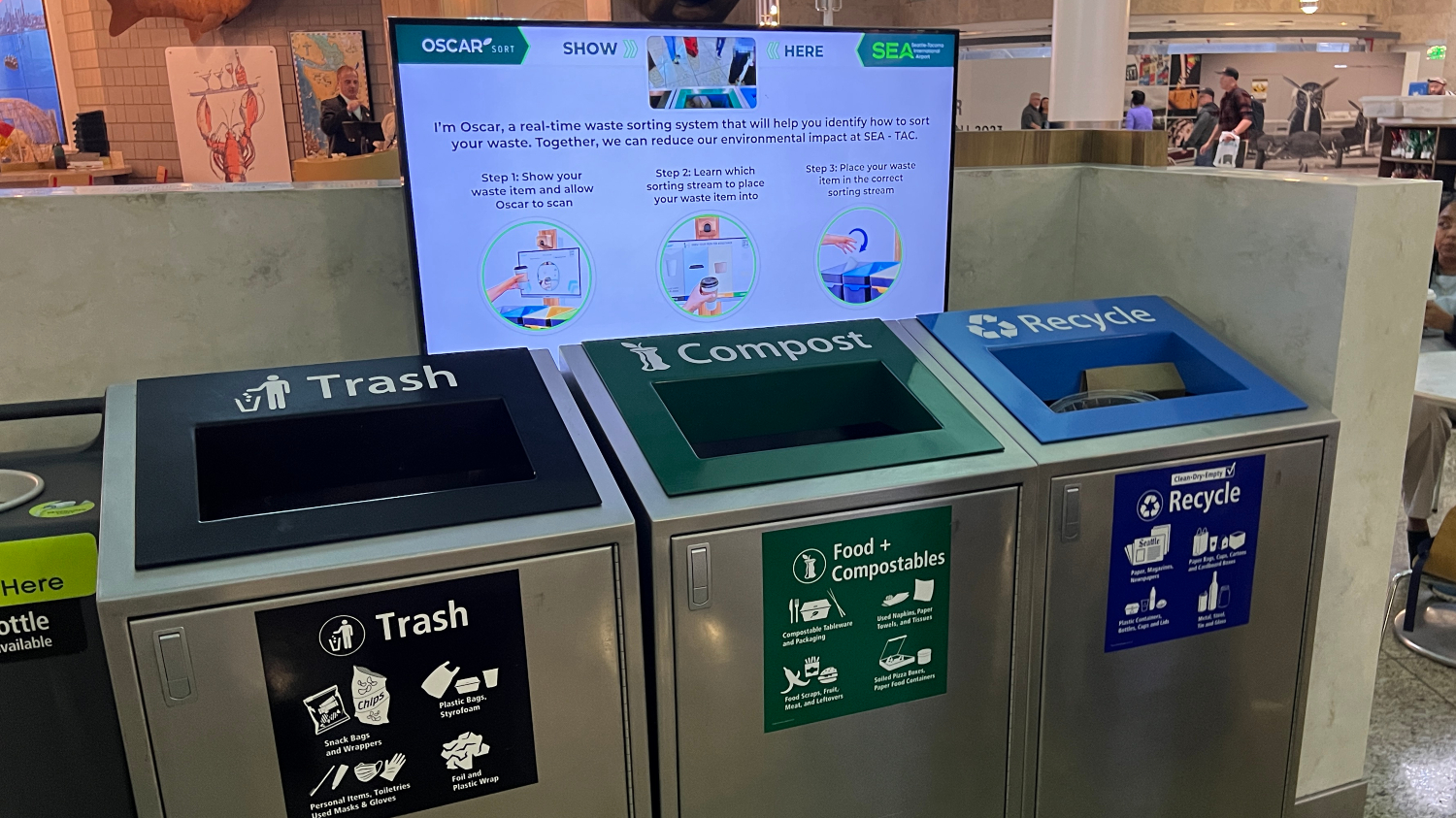 Meet Oscar, SEA Airport and Seattle Cruise Terminal’s New AI Trash ...