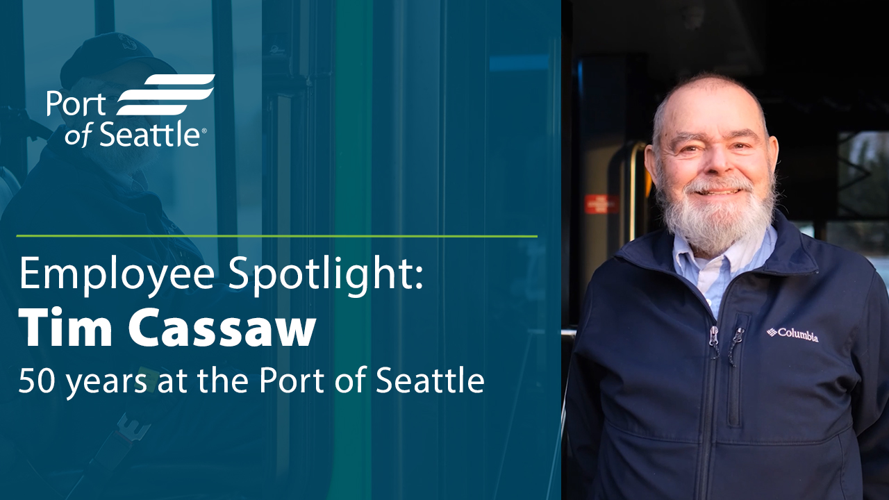 2024 Employee Spotlight Tim Cassaw | 50 Years at the Port | Port of Seattle