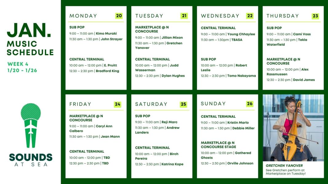 Live Music Schedule | Port of Seattle